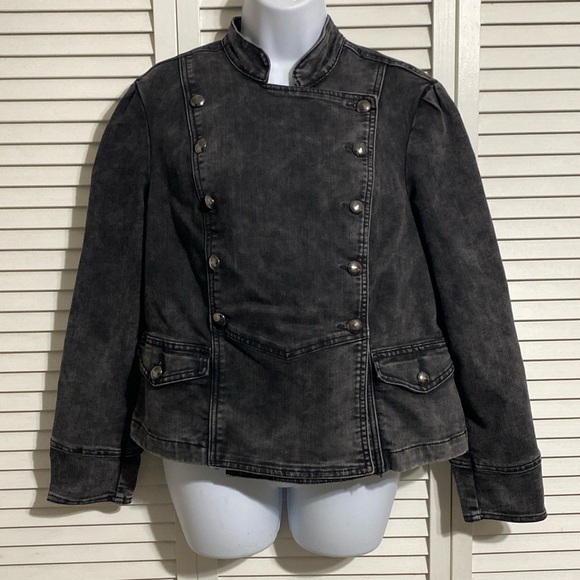 Jackets & Coats | Indigo Thread Co Womens Double Breasted Black Stretch ...